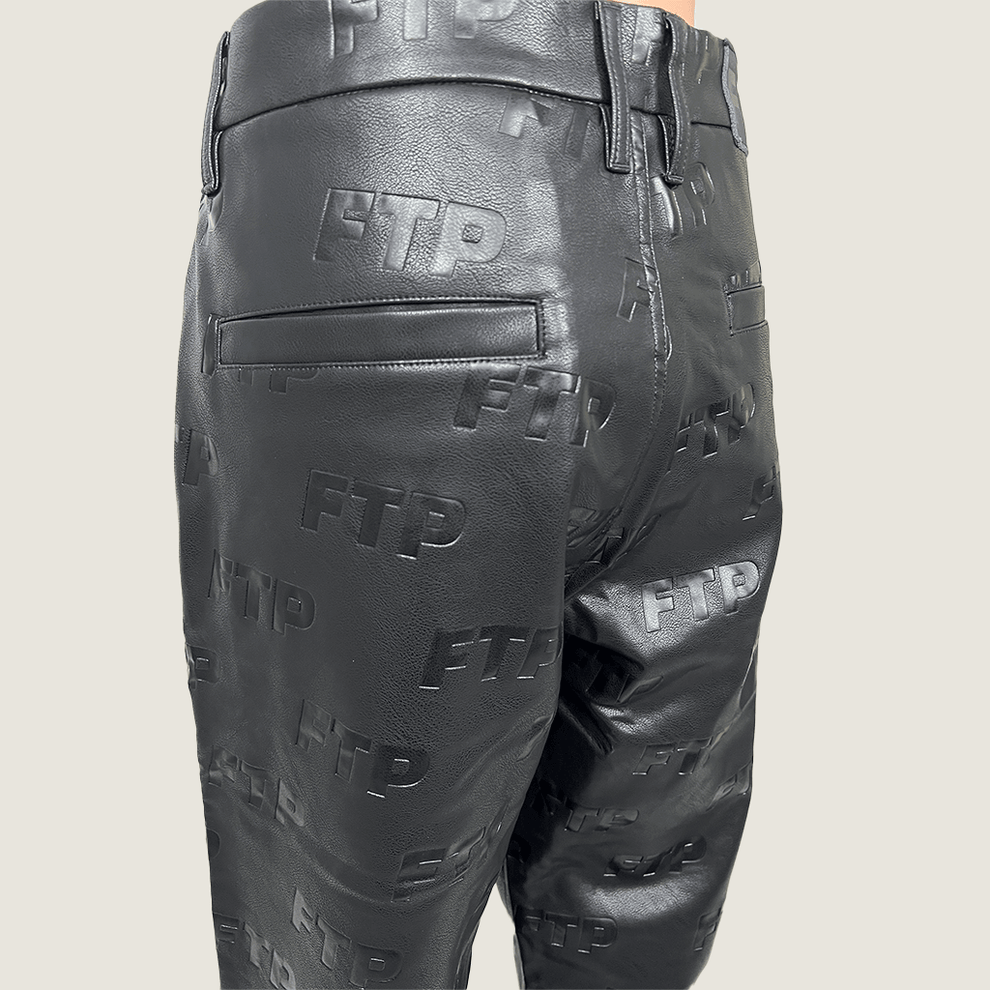 FTP All Over Print Faux Leather Pants W32