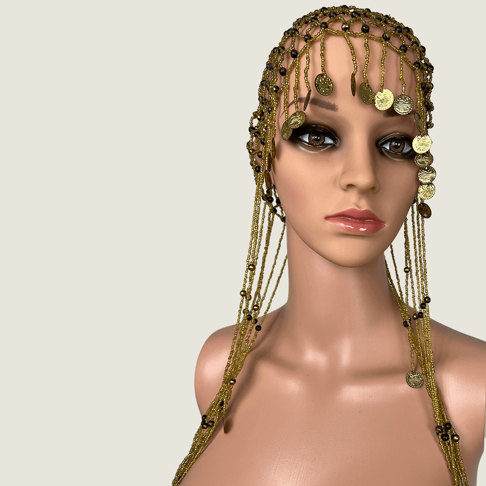 Vintage Beaded Fringe Flapper Head Cap – Encore Fashion