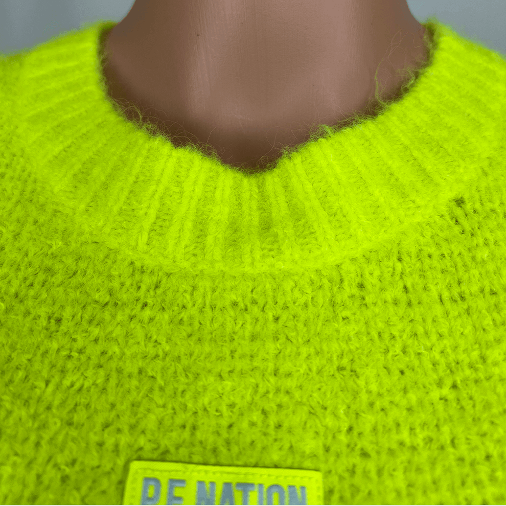 PE Nation Safety Yellow Stability Knit Jumper M